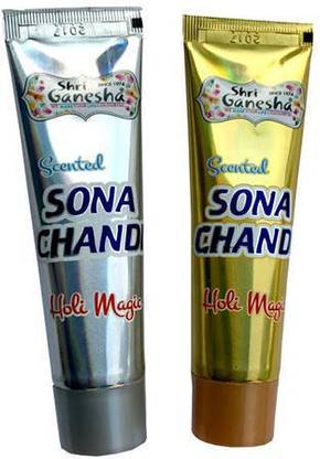GT Non-Toxic Herbal Sona Chandi Holi Magic Paste Holi Colors Pack of 2 ...