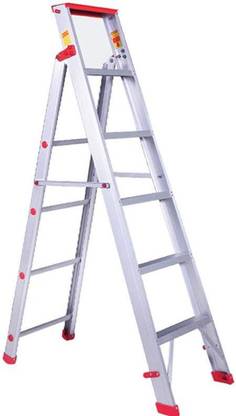 Alco 5-step Heavy Duty Foldable multipurpose Aluminium Ladder (with ...