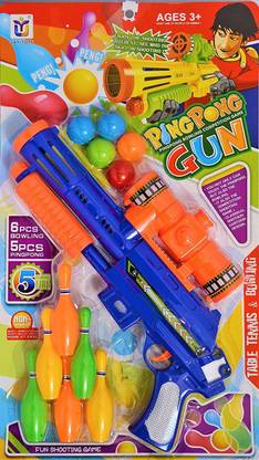 Quinergys Ping Pong Colorful Toy Gun for 5 Year Old Guns & Darts - Ping ...