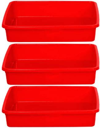 Flipkart.com | KUBER INDUSTRIES 1 Compartments Plastic 3 Pieces Multi ...