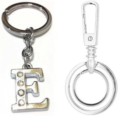 Rashi Traders Alphabet E Letter & Challa Locking Key Chain Price in ...
