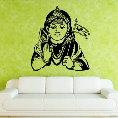 StickMe 50 cm God Muruga Murugan Wall Sticker - SM 389 Self Adhesive ...