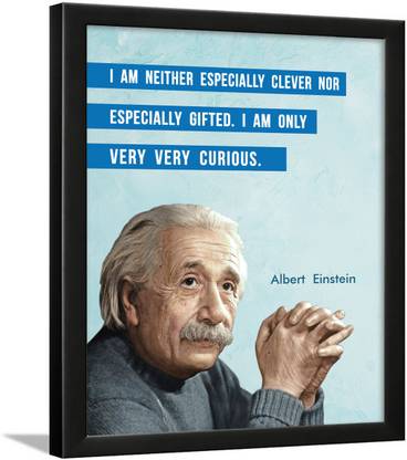 Albert Einstein Motivational Quotes Frame Paper Print - Quotes ...