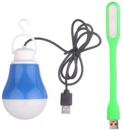 SHOPONIX Pack of 1 Usb Light AND Usb Wire Bulb Use with - Powerbank ...