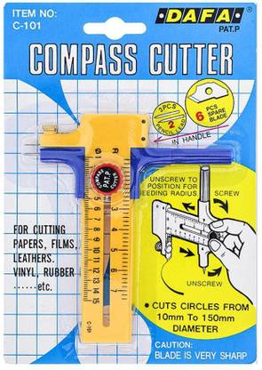 DAFA Compass Cutter for Cutting Paper Films Leather With 5 ...