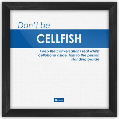 Funny Wall Posters, White Poster Frame 8X8 Inches, Quirky Humour Poster ...