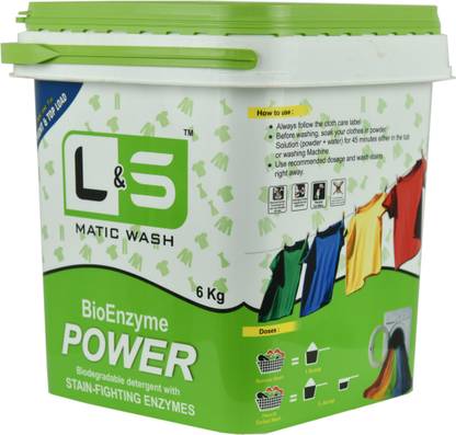 L&S MATIC WASH BIODEGRADABLE LAUNDRY DETERGENT WASHING MACHINE POWDER ...