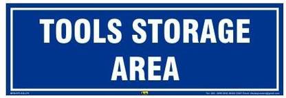 Mr. SAFE Tools Storage Area In Eco Vinyl Sticker - Self Adhesive (12 ...