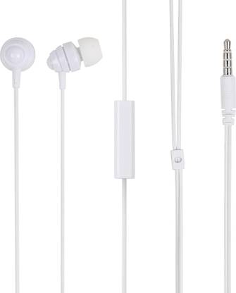 MINISO Stereo In-Ear Headphones With Microphone - White Wired Headset ...
