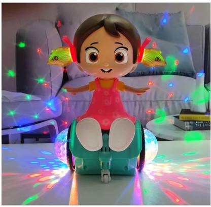 Toyvala Rotating Bump & Go Musical Dancing Girl Doll With Flashing ...
