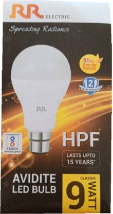 RR ELECTRIC 9 W Basic Standard B22 LED Bulb Price in India - Buy RR ...