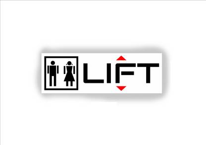 signEver Lift Sign Emergency Sign Price in India - Buy signEver Lift ...