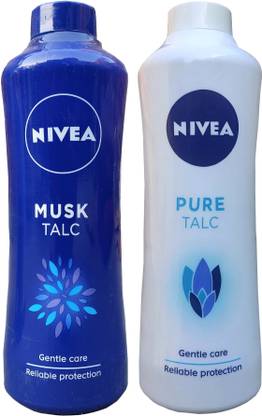NIVEA Musk Talc + Pure Talc Skin Powder 400 + 400 Grams - Price in ...