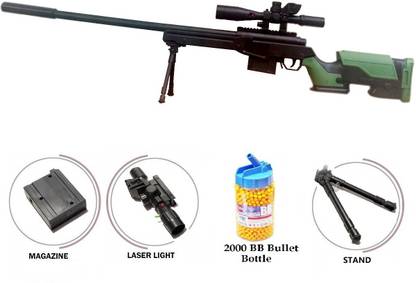 IndusBay AWM Sniper Rifle Toy Gun 100 CM (40 Inch) Long Gun with 2000 ...