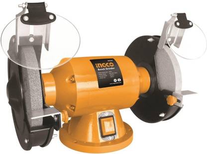 INGCO 350w Anti Vibration Bench Grinder (Yellow, 8") Angle Grinder ...