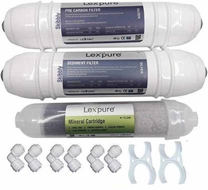 Skibbly Lexpure Silver Inline Pre Carbon And Sediment Filter Set 8 ...