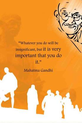 Mahatma Gandhi Ji Thought Poster |Poster For Wall Decoration | High ...