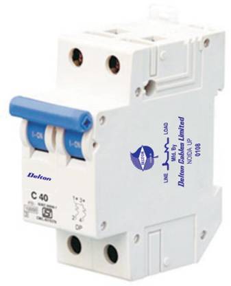 Delton Electrical - Modular Double Pole MCB 6 Amp (Pack of 6) Double ...