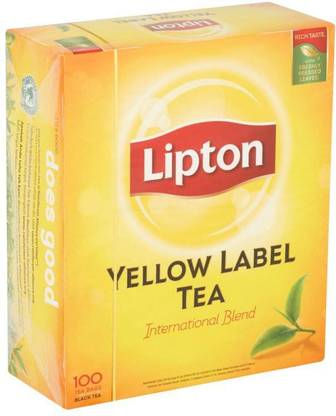 Lipton Yellow Label Tea Bags 100ct, International Blend Tea Blend Bags ...