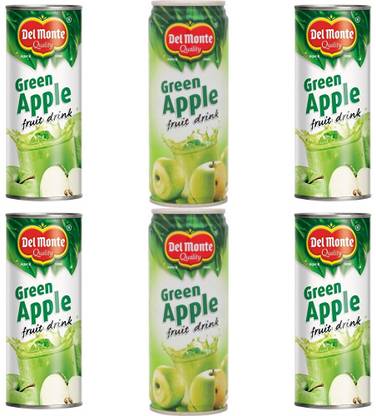 Del Monte Green Apple Fruit Drink 240ml ( 6 PACK ) Combo Price in India ...