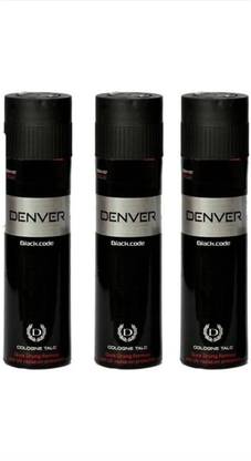 DENVER BLACK CODE COLOGNE TALCUM POWDER WITH UV RADIATION PROTECTION ...