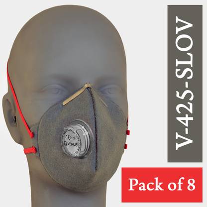 Venus V-425-SLOV Respirator Mask with Valve and Adjustable Nose Clip ...
