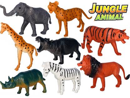Miniature Mart Small Size Safari Animals Figures, Realistic Tiny Wild ...