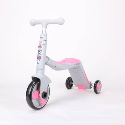 HSR 3-in-1 Convertible Tricycle, Balance Bike, Kick Scooter for Kids ...