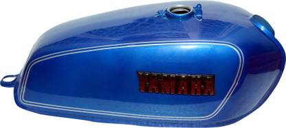 THE ONE CUSTOM PETROL TANK YAMAHA RX100 BLUE WITH SILVER LINING ...