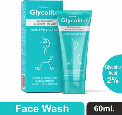 ELEGANT Glycolite Skin Rejuvenating and Lightening Facewash Face Wash ...