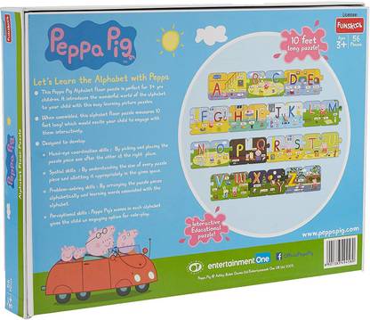 FUNSKOOL PEPPA PIG ALPHABET FLOOR PUZZLE, EDUCATIONAL, - PEPPA PIG ...