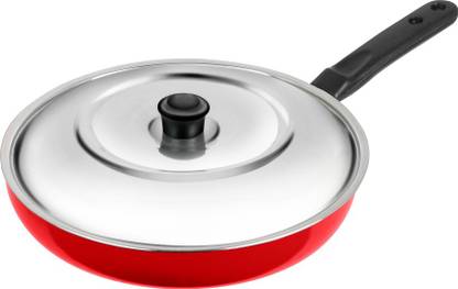 Chefmaster Nonstick Frypan 240MM With Steel Lid Fry Pan 24 cm diameter ...