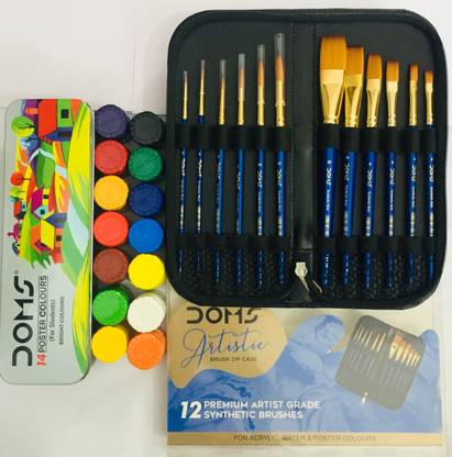 Flipkart.com | DOMS artistic brush +poster color - brushes and poster color