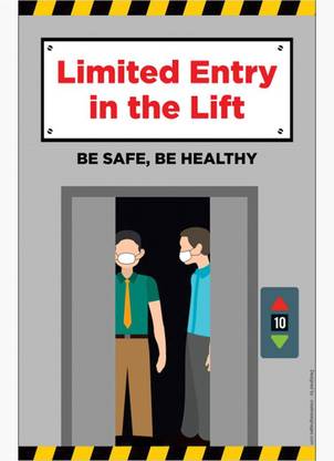 Creative Signages Limited Entry In The Lift Emergency Sign Price in ...