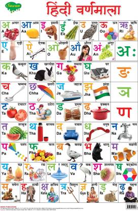 Hindi Varnamala Wall Chart: Buy Hindi Varnamala Wall Chart by SAWAN at ...