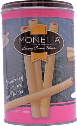 Monetta Wafer - Strawberry Flavoured (Pack of 2) Waffles on a stick ...