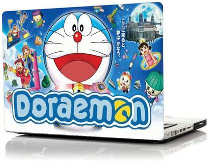 Yellow Alley Doraemon Cartoon Print Laptop Sticker||Laptop Skin Covers ...