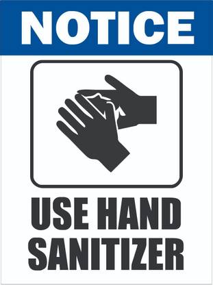 Signkart Use Sanitizer Sign Board Emergency Sign Price in India - Buy ...