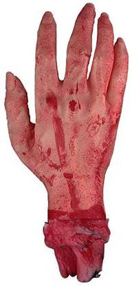PodCart Fake Halloween Blood Horror Hand / Bloody Hand Fake Hand Gag ...