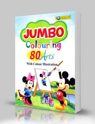 Jumbo Colouring Book- 80 Arts: Buy Jumbo Colouring Book- 80 Arts by ...