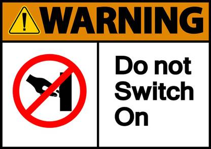 Ritwika's Warning Do not Switch On Emergency Sign Price in India - Buy ...