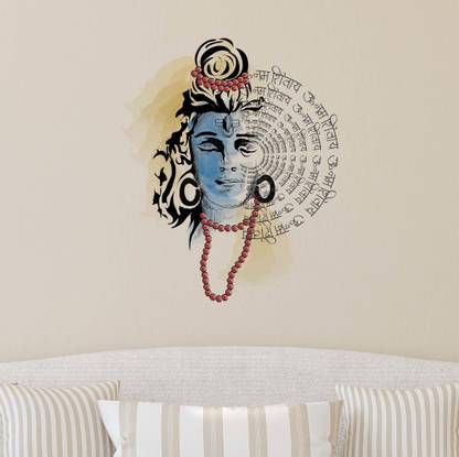 Asian Paints 45 cm Om Namah Shivay Chant Vinyl Wall Sicker Removable ...