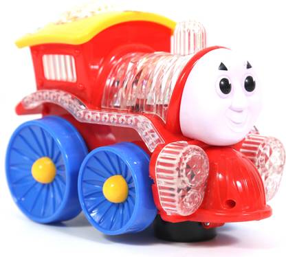 JNK Bump and Go Musical Engine Toy Train with 4D Light and Sound for ...