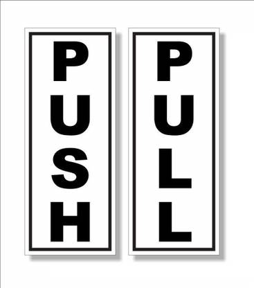 SRD Graphix PUSH, PULL Emergency Sign Price in India - Buy SRD Graphix ...