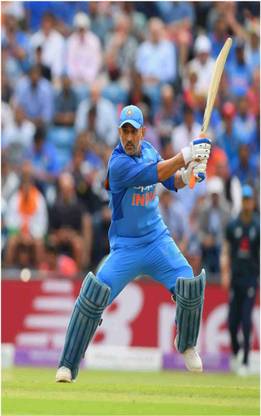 MS Dhoni Wall Poster For Room With Gloss Lamination M9 Paper Print ...