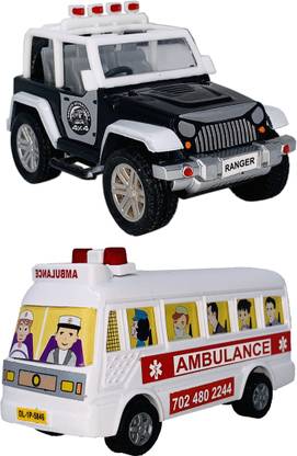 Wishmaster Set of 2 Combo Ranger Adventure + Mini Ambulance Toys for ...