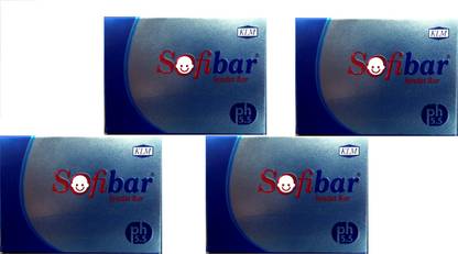 KLM LABORATORIES Sofibar Syndet bar soap for baby (4 x 75 g) - Price in ...