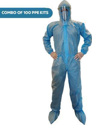 ESOMIC SITRA & CE Certified Laminated PPE KIT with Full Body Coverall ...