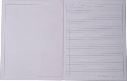 Edulife Biology Practical Regular Notebook 1 Side Ruled & 1 Side Plain ...