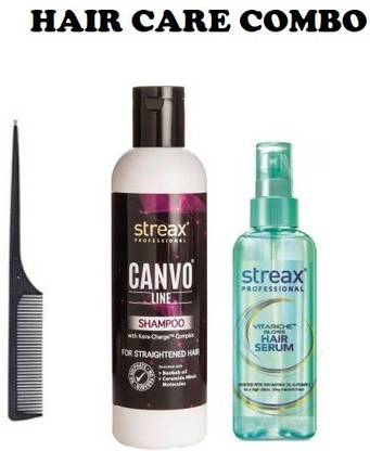SKINPLUS Tail Comb With STREAX Professional Canvo Line Shampoo ( 250ML ...